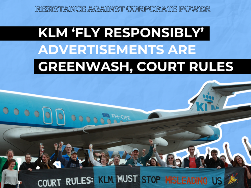 KLM ‘Fly Responsibly’ Advertisements are Greenwash, Court Rules | corpwatch