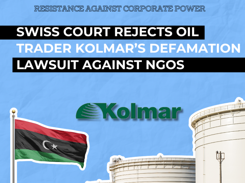 Swiss court rejects oil trader Kolmar’s defamation lawsuit against NGOs ...