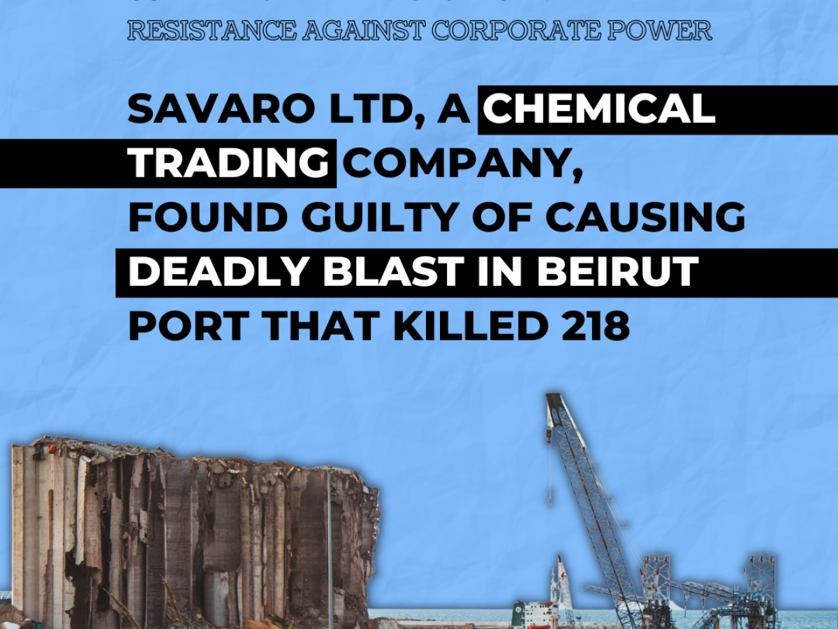 Savaro Ltd, a Chemical Trading Company, Found Guilty of Causing Deadly ...