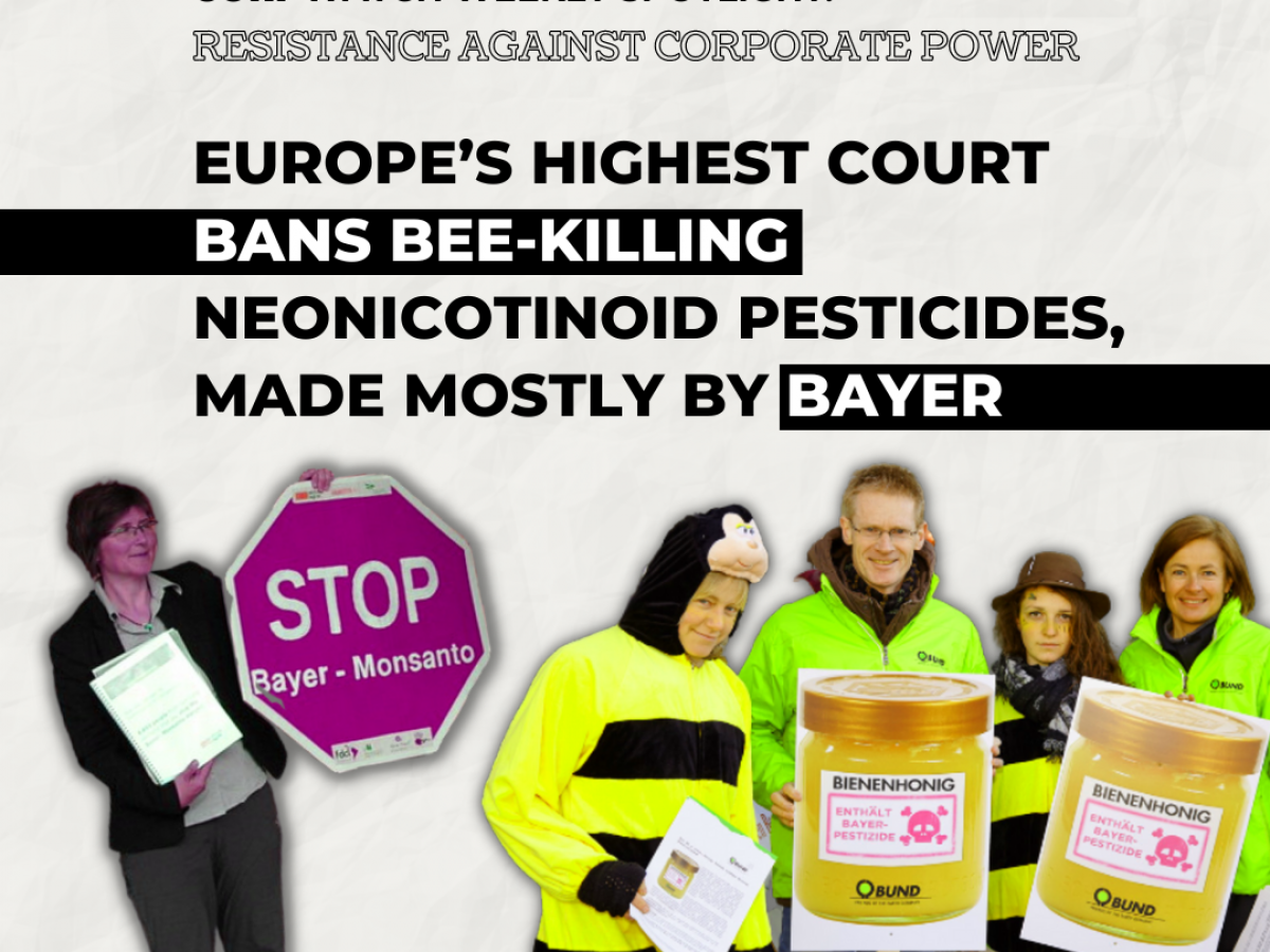 Europe’s Highest Court Bans Bee Killing Neonicotinoid Pesticides, Made ...