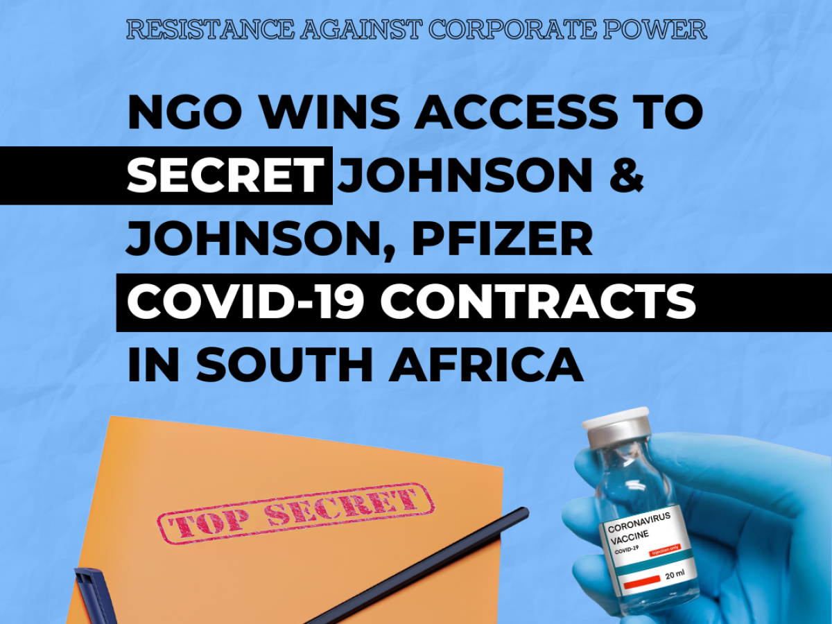 NGO Wins Access to Secret Johnson & Johnson, Pfizer COVID-19 Contracts ...